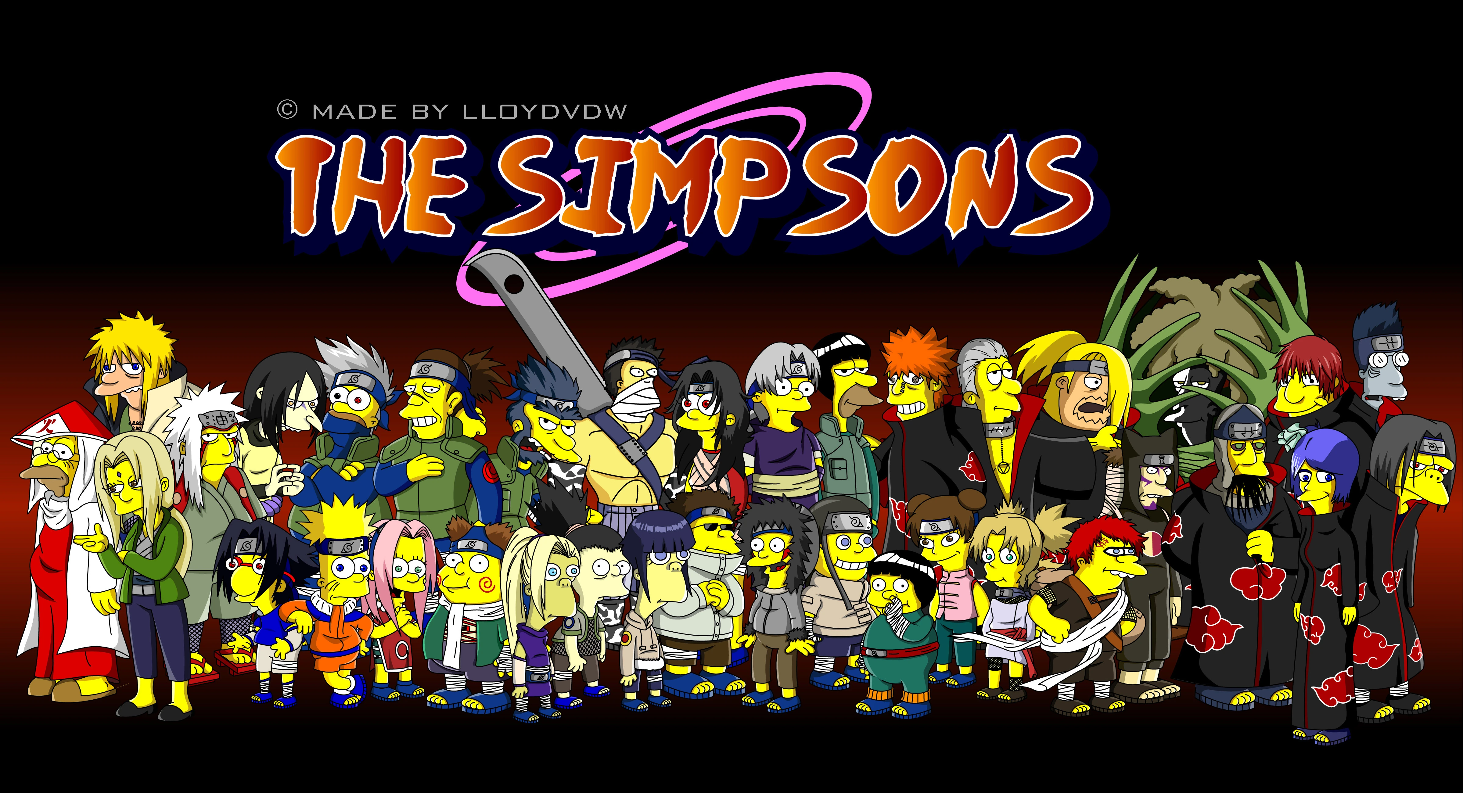 Galeria de los Simpsons (Naruto). - Diversión Otaku Wiki