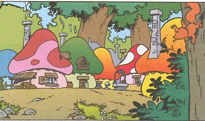 La aldea de los pitufos - Imagui