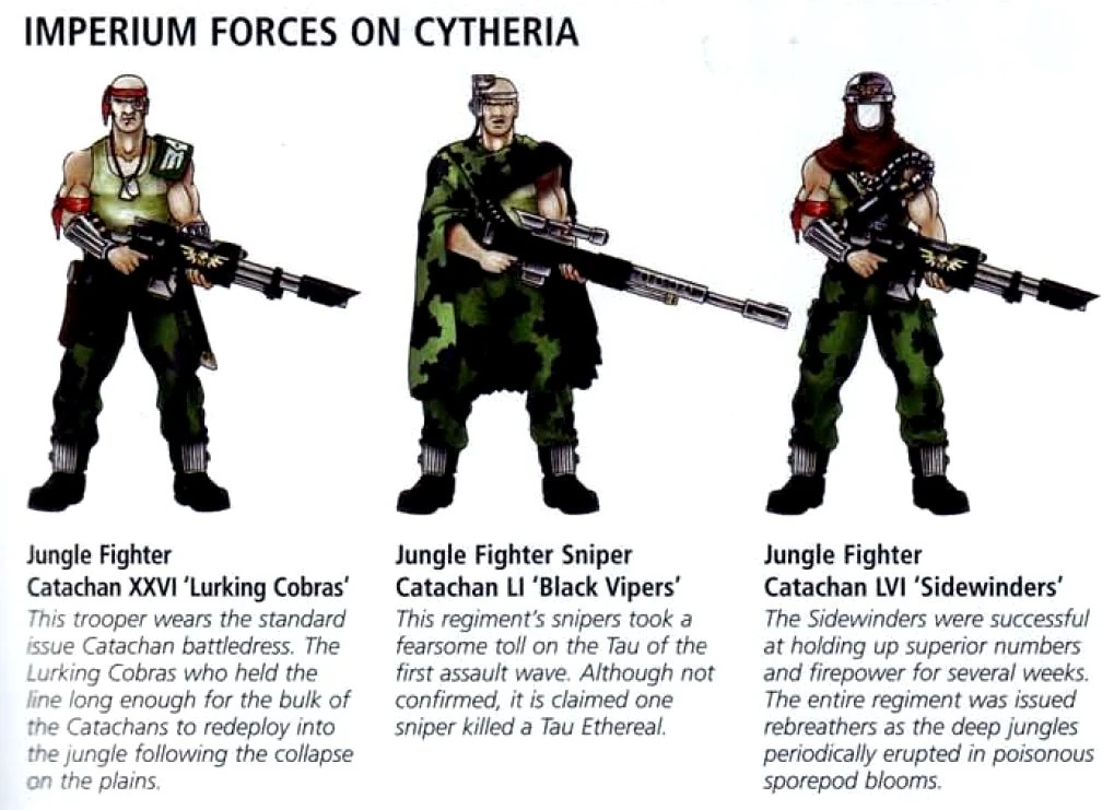 Catachan Jungle Fighters - Warhammer 40K Wiki - Space Marines, Chaos ...